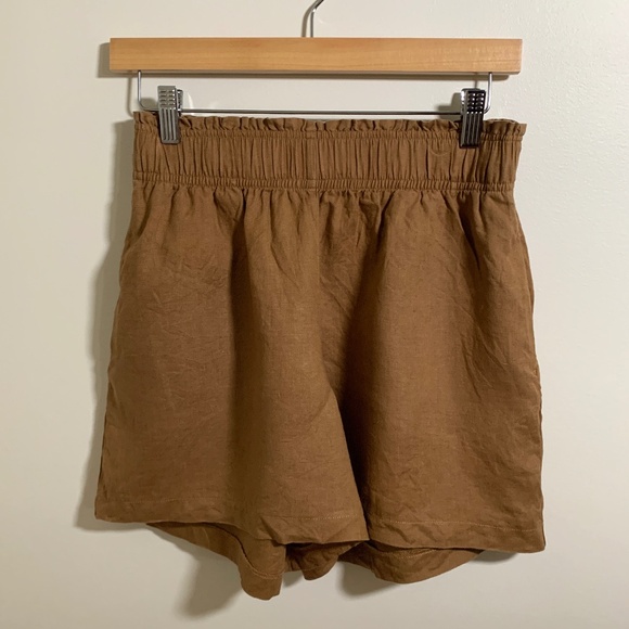 Quince | Shorts | Quince 0 European Linen Golden Brown Tan Camel Shorts ...